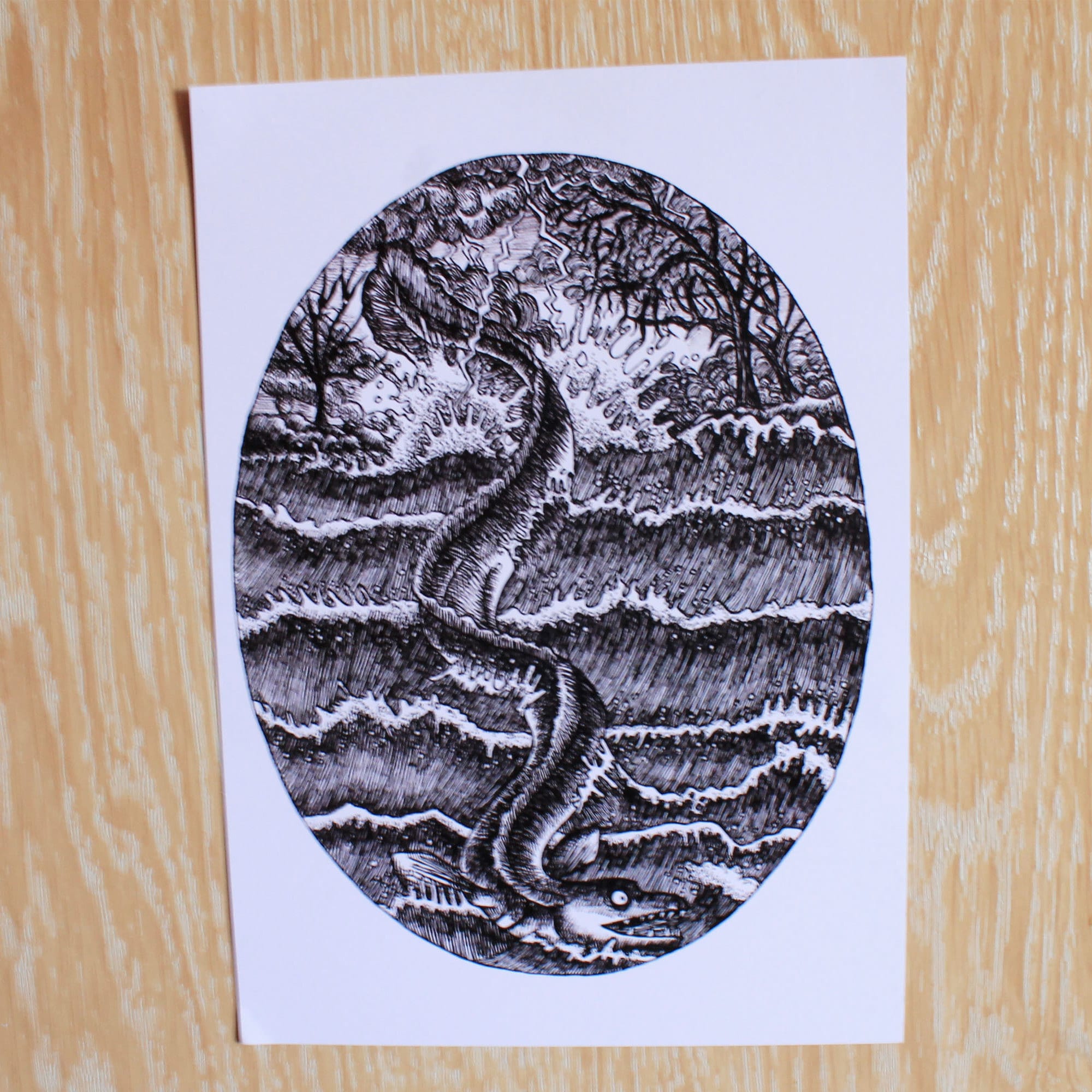 The Inkanyamba A5 Matte Print Pen Illustration Mythology - Etsy UK