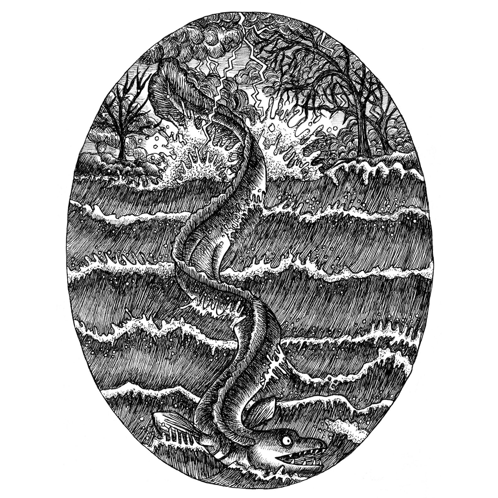 The Inkanyamba A5 Matte Print Pen Illustration Mythology - Etsy UK