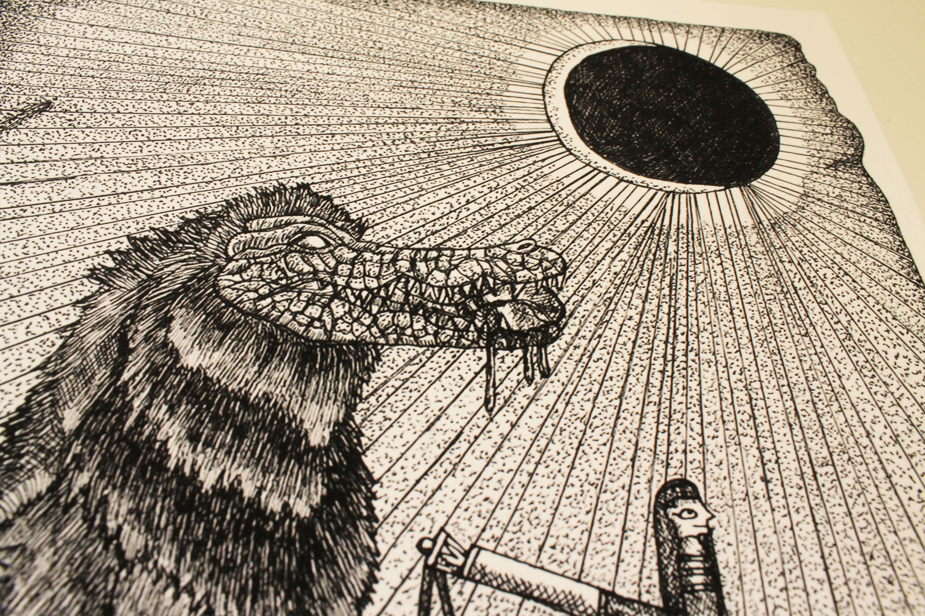 Ammit Print, Pen Illustration, A4 Giclee Print - Etsy UK