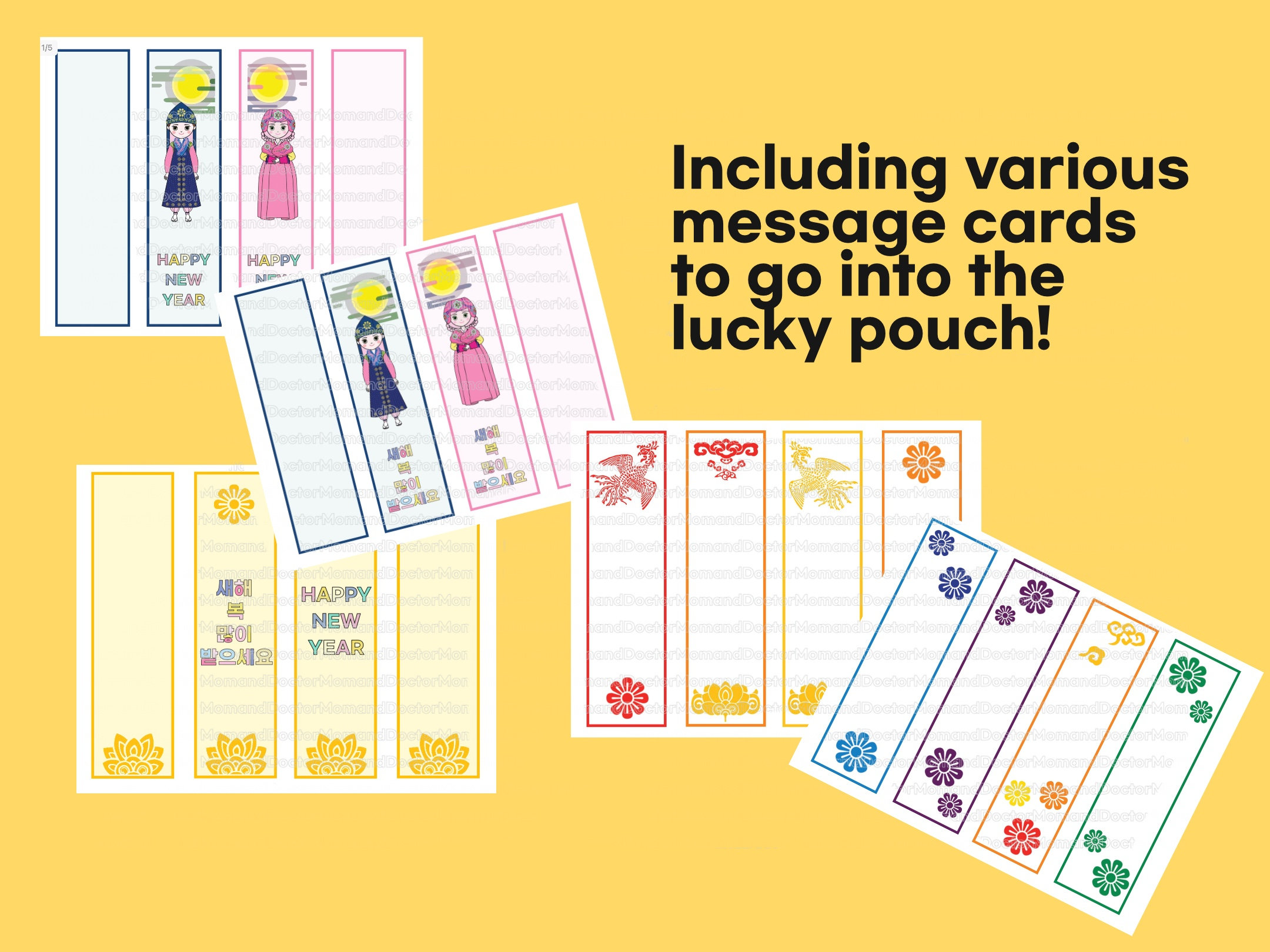 DIY Paper Craft | NEW YEAR | 001 | Korean Lucky Pouch 복주머니 | Kids ...