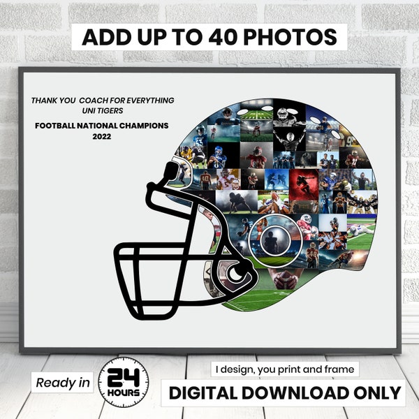 Football Collage - Etsy