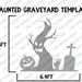 6.3ft Haunted Graveyard Spooky Tree Template Unique Halloween ...