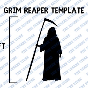 6ft Grim Reaper Halloween Template Unique Silhouette Décor Printable ...