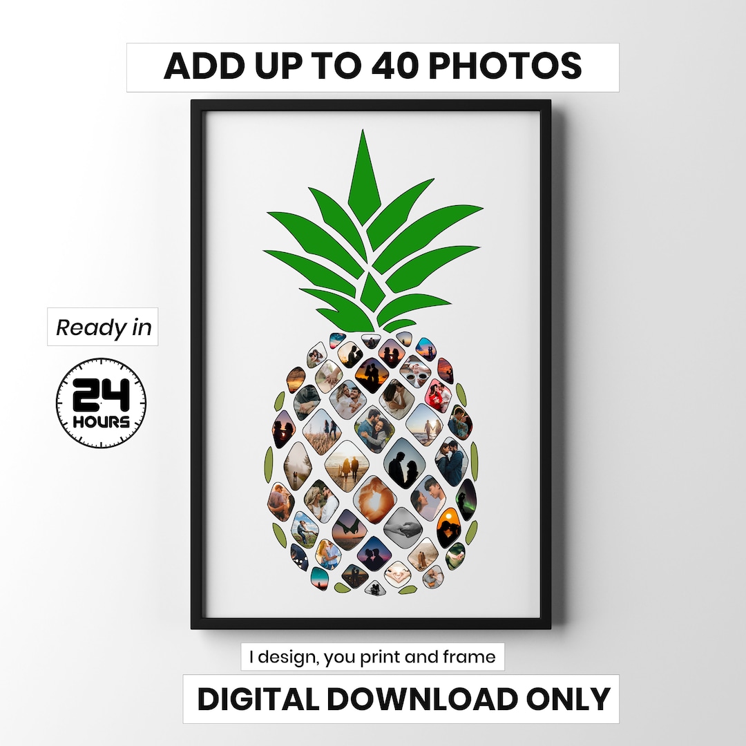 Pineapple Photo Collage, Pineapple Décor, Pineapple Gifts, Pineapple ...
