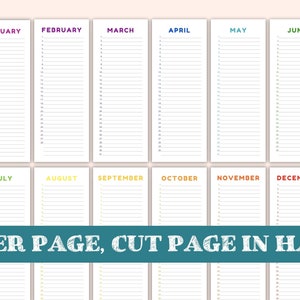 2023 2024 Calendar Bundle | Printable Editable Landscape Monthly ...