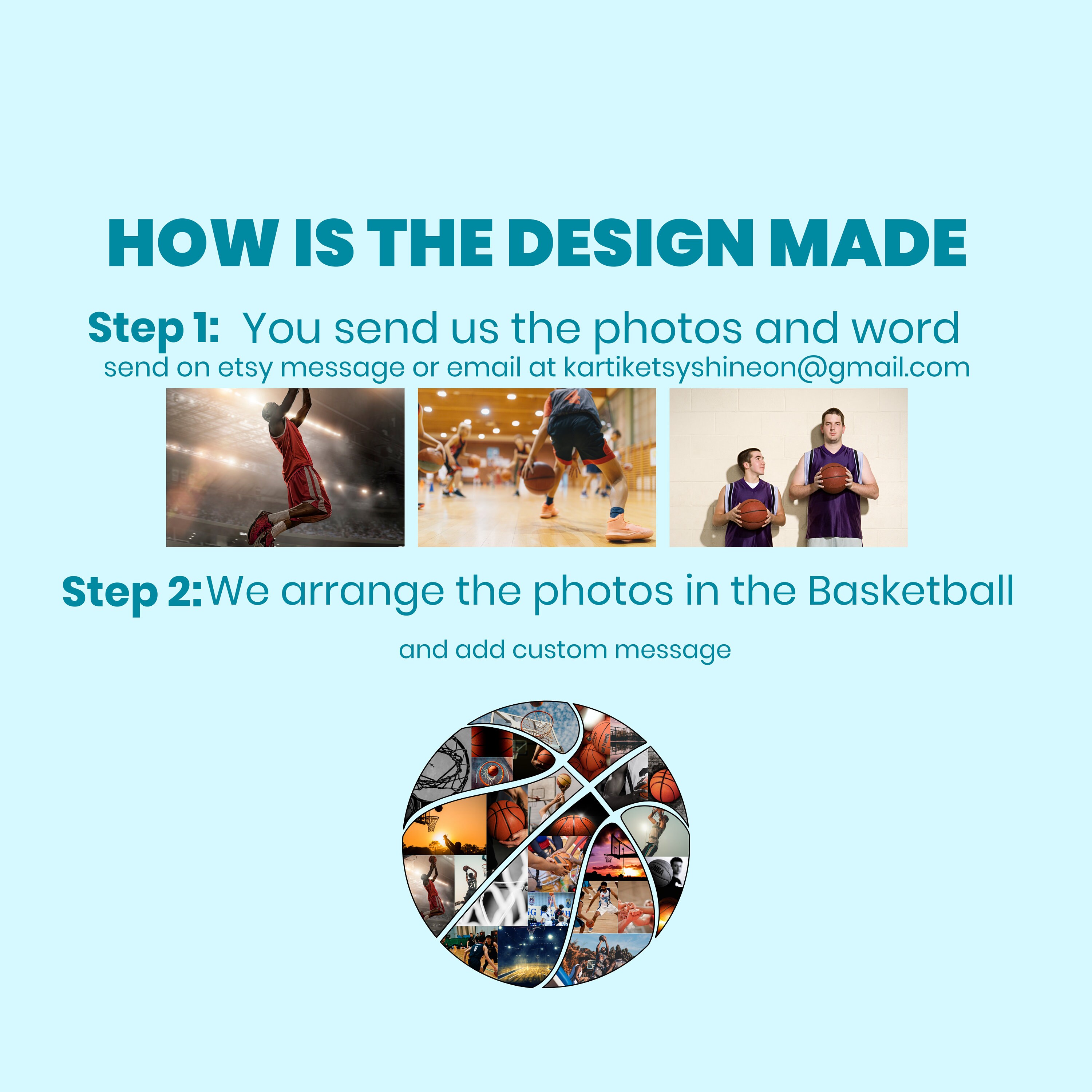 PRINTABLE Custom Basketball Photo Collage Coach Gift - Etsy