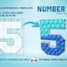 Number 4 BLOCK Font, Balloon Mosaic Template, Mosaic Number Template ...