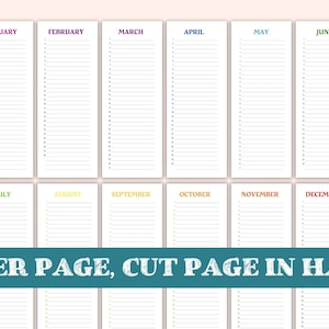 2023 2024 Calendar Bundle | Printable Editable Landscape Monthly ...