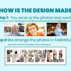 Farewell Custom Gift Collage, Coworker Leaving Gift, Moving Away Gift ...