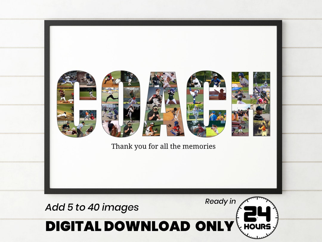 Coach Collage Frame Custom Gift for Coach Personalized - Etsy