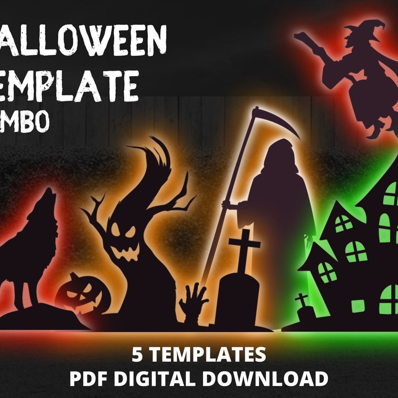 Halloween Silhouette - Etsy