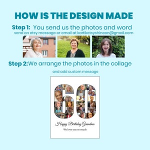 Number 60 Photo Collage 60th Birthday Number Collage Printable Collage ...