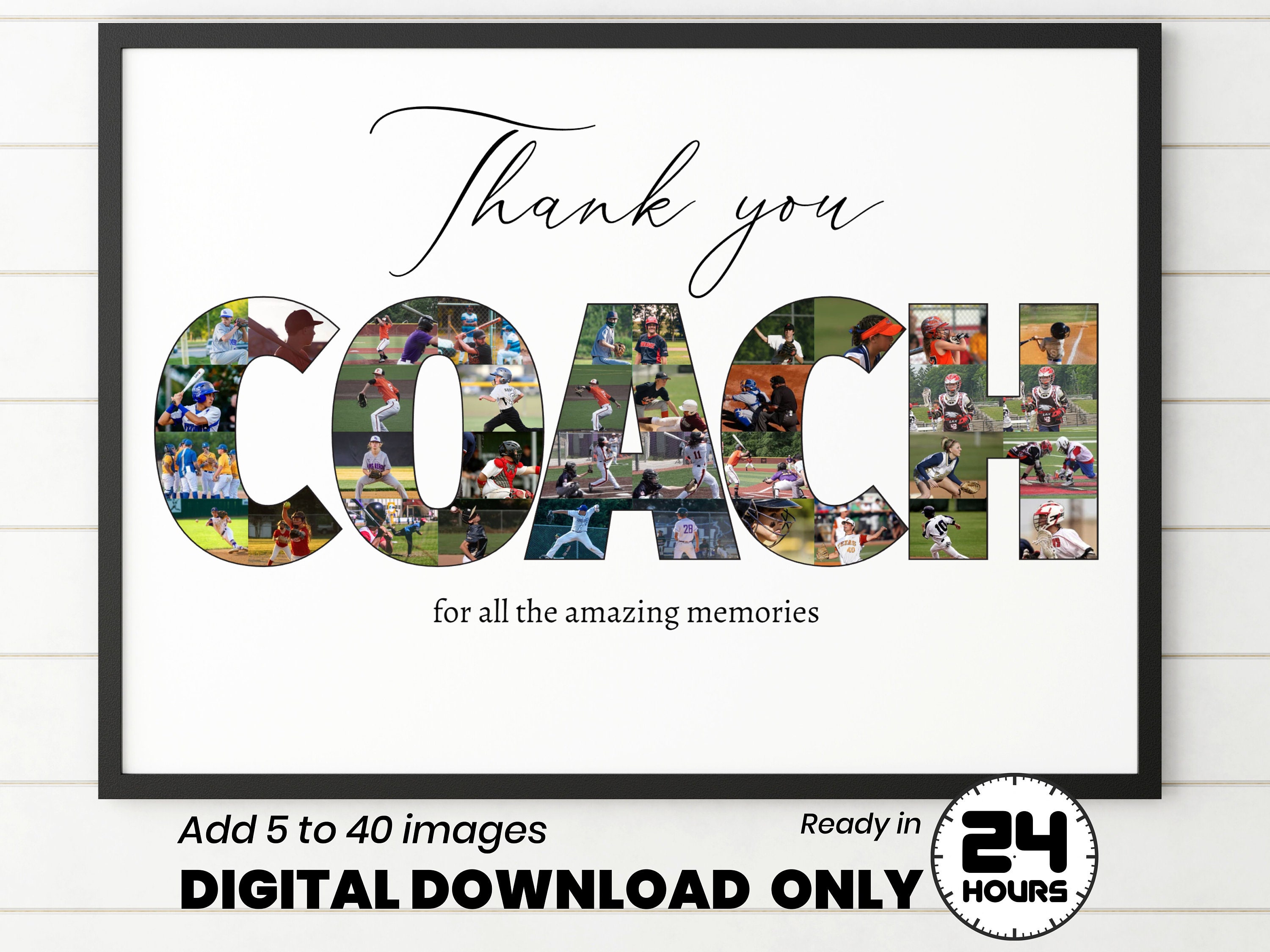 Coach Collage Frame Custom Gift for Coach Personalized - Etsy