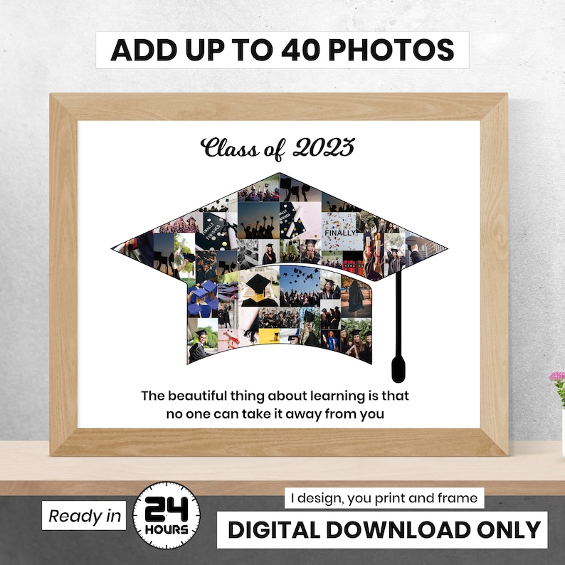 Graduation Collage | Graduation Cap Collage | Class of 2023 | 2023 ...