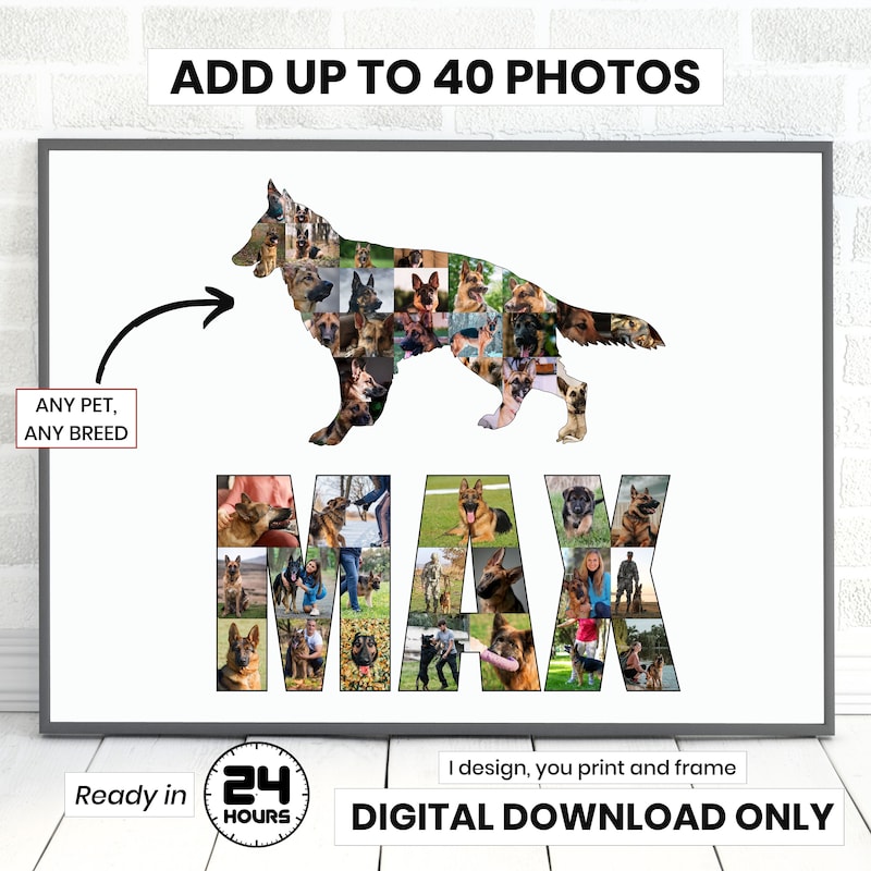 Dog Photo Collage - Etsy