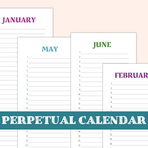2023 2024 Calendar Bundle | Printable Editable Landscape Monthly ...