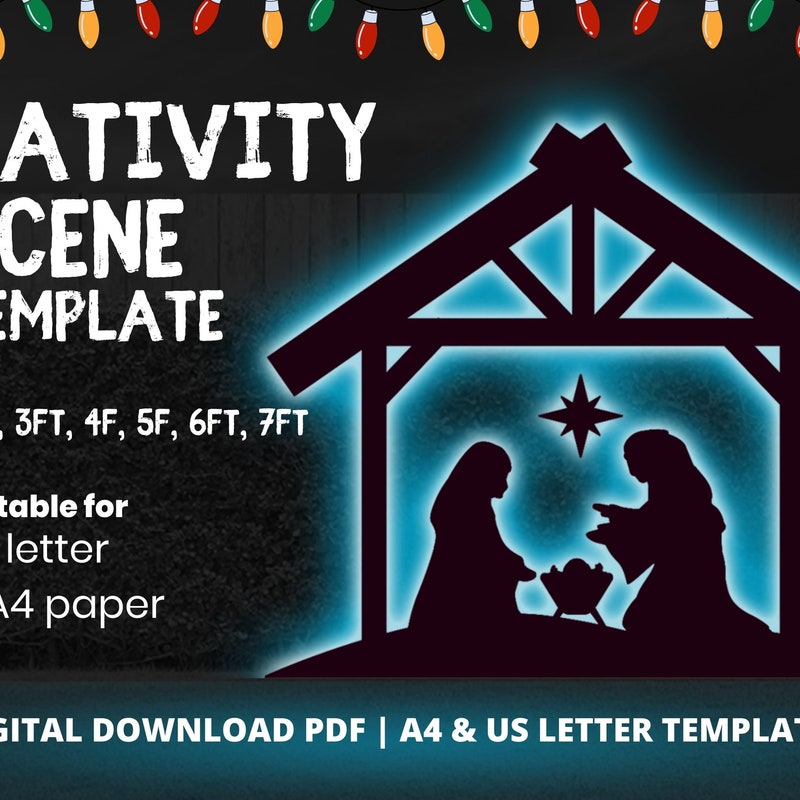 Nativity Silhouette - Etsy