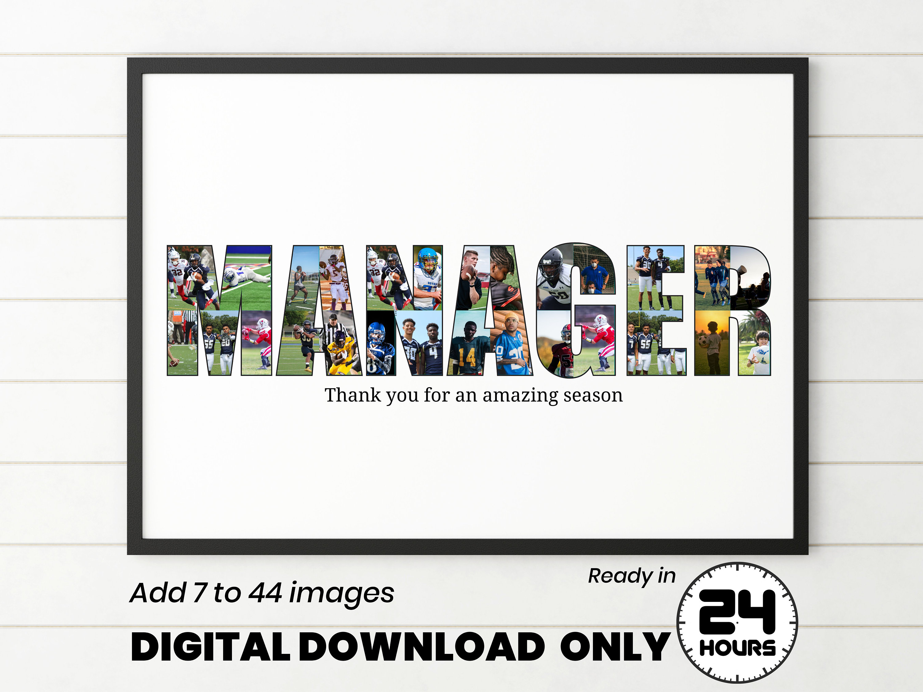 Team Manager Collage Frame Custom Gift for Sports Team - Etsy
