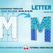 Letter M - All Sizes (from 2ft to 6ft)/mosaic Letters From Balloons/pdf ...
