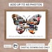 Butterfly Shape Photo Collage Template, Scrapbook Template, Template ...
