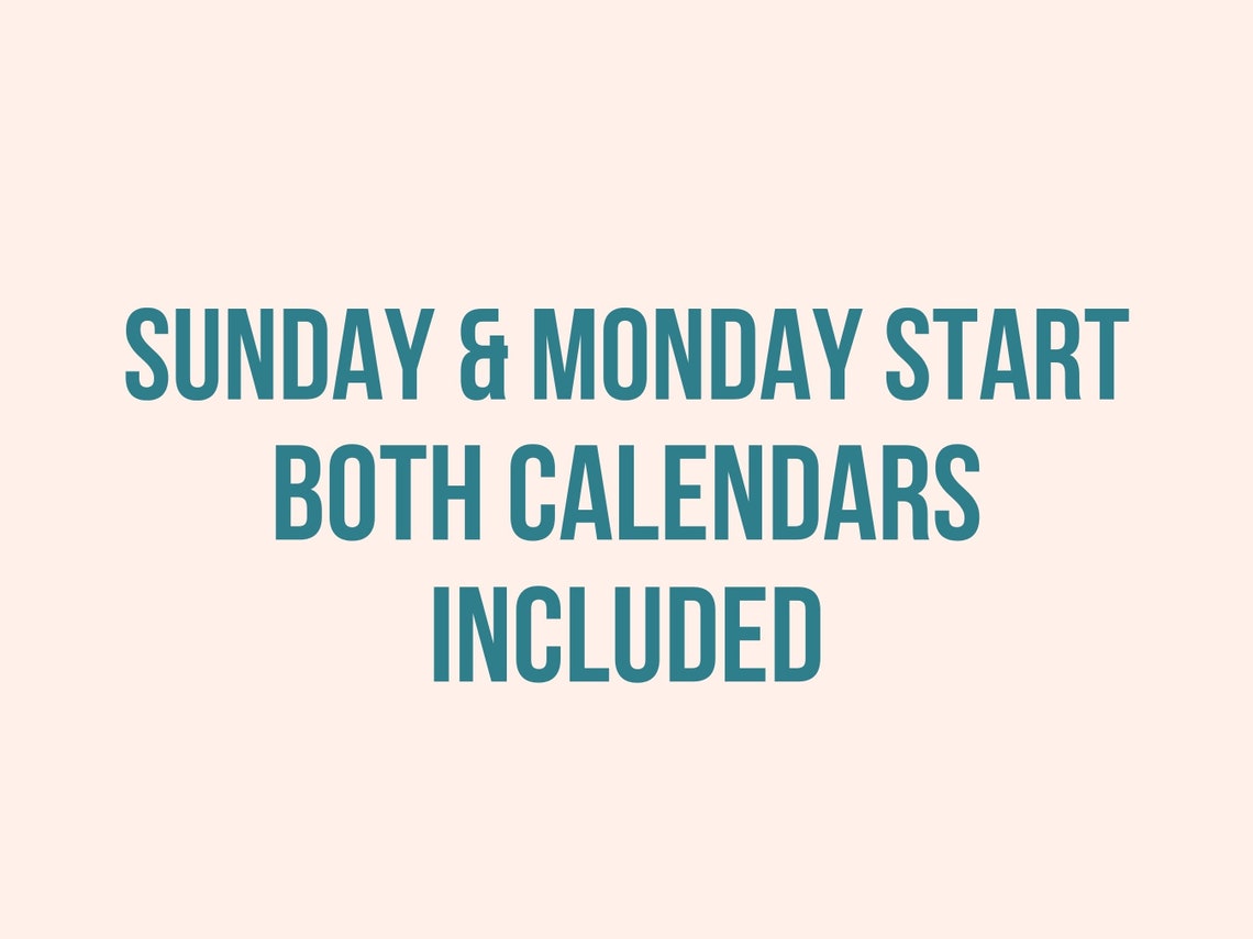 2023 2024 Calendar Bundle Printable Editable Landscape - Etsy