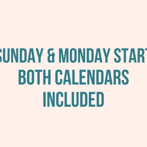 2023 2024 Calendar Bundle | Printable Editable Landscape Monthly ...