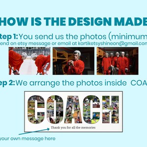 Coach Collage Frame, Custom Gift for Coach, Personalized Collage Gift ...