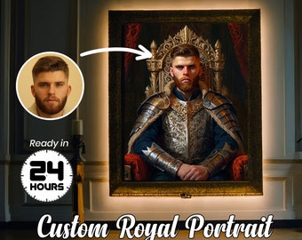 Custom Royal Army Military Portrait From Photo, Renaissance Historical ...