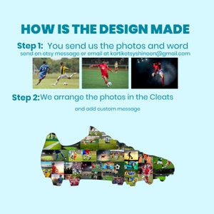 Personalized Soccer Football Team, Cleats Photo Collage Gift for Coach ...