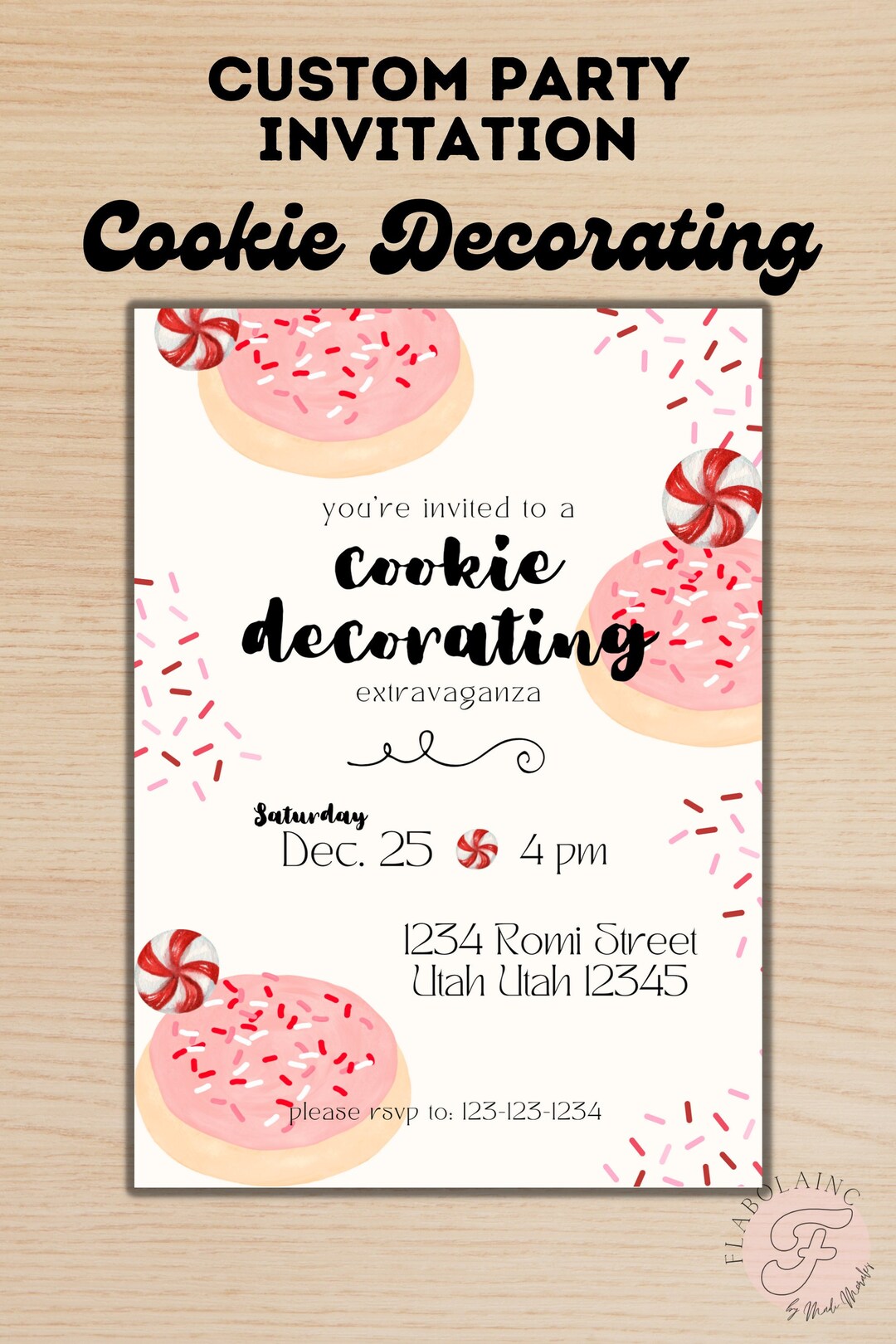 Cookie Decorating Party Invitation | Christmas Party Invitation ...