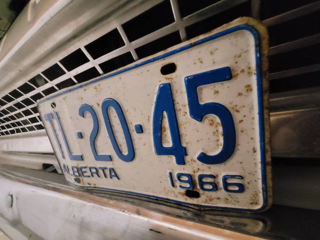 Vintage Alberta 1966 License Plate - Etsy