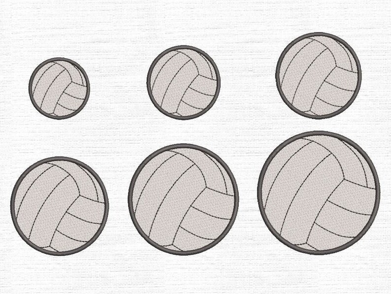 X6 Sizes - Netball - Digital Embroidery Machine Design/pattern ...