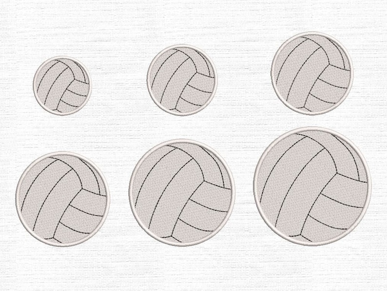 X6 Sizes - Netball - Digital Embroidery Machine Design/pattern ...