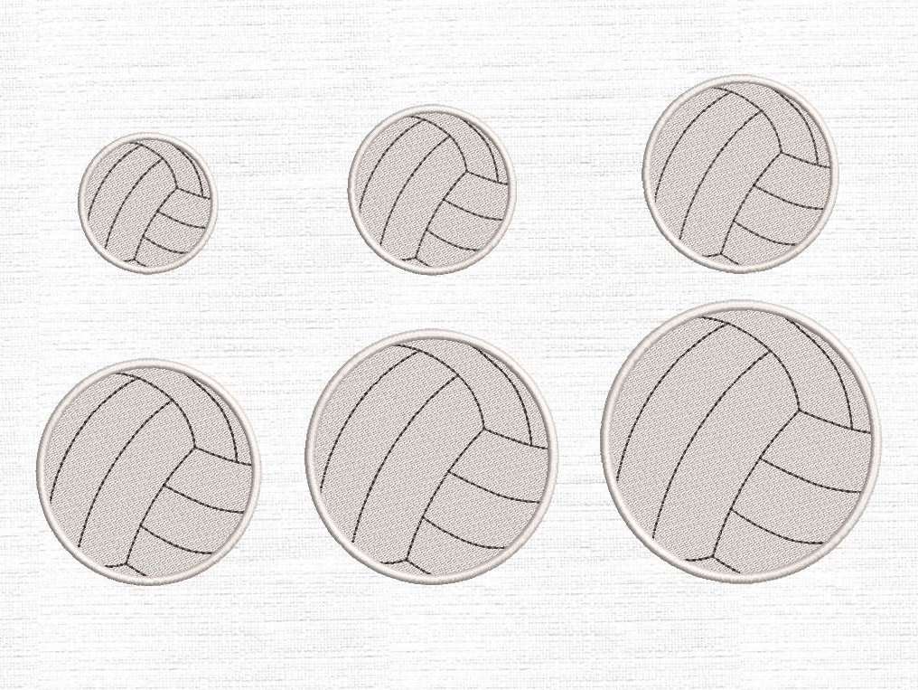 X6 Sizes - Netball - Digital Embroidery Machine Design/pattern ...