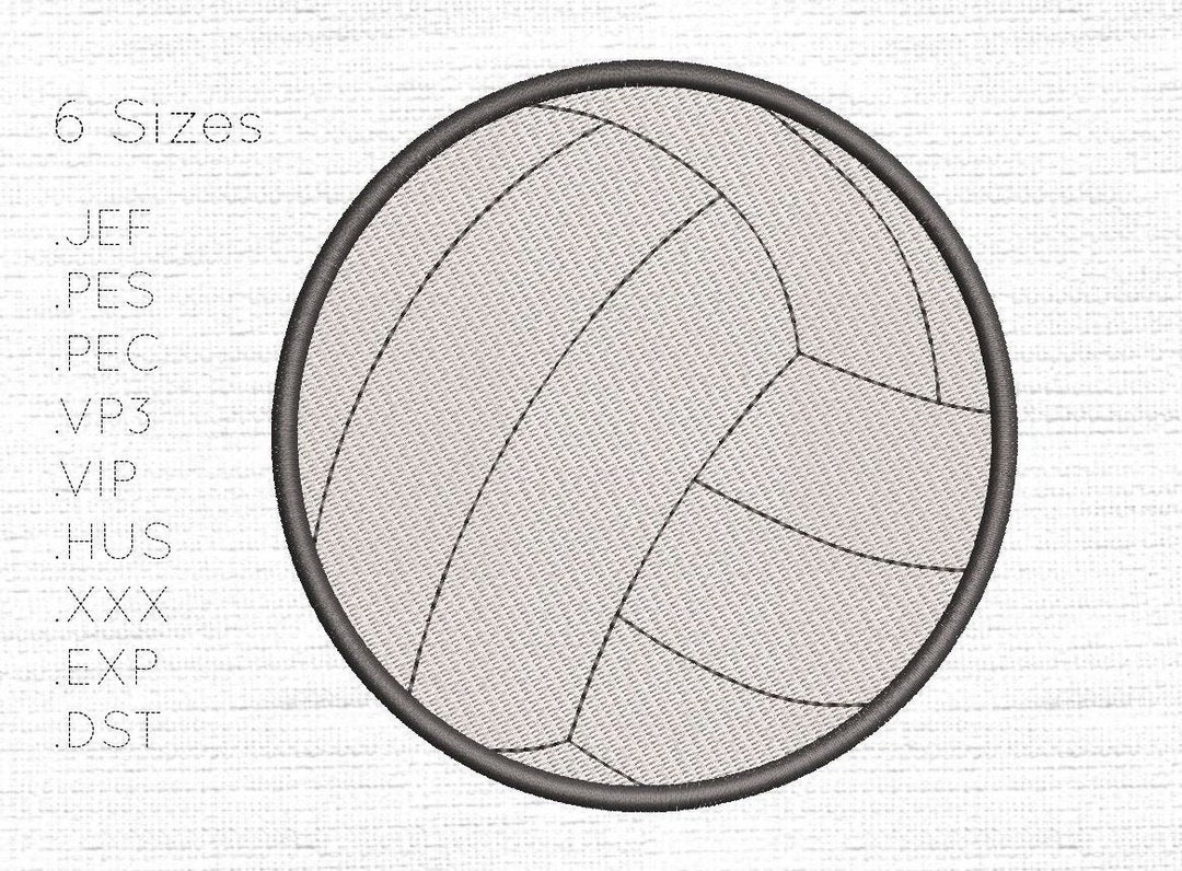 X6 Sizes - Netball - Digital Embroidery Machine Design/pattern ...