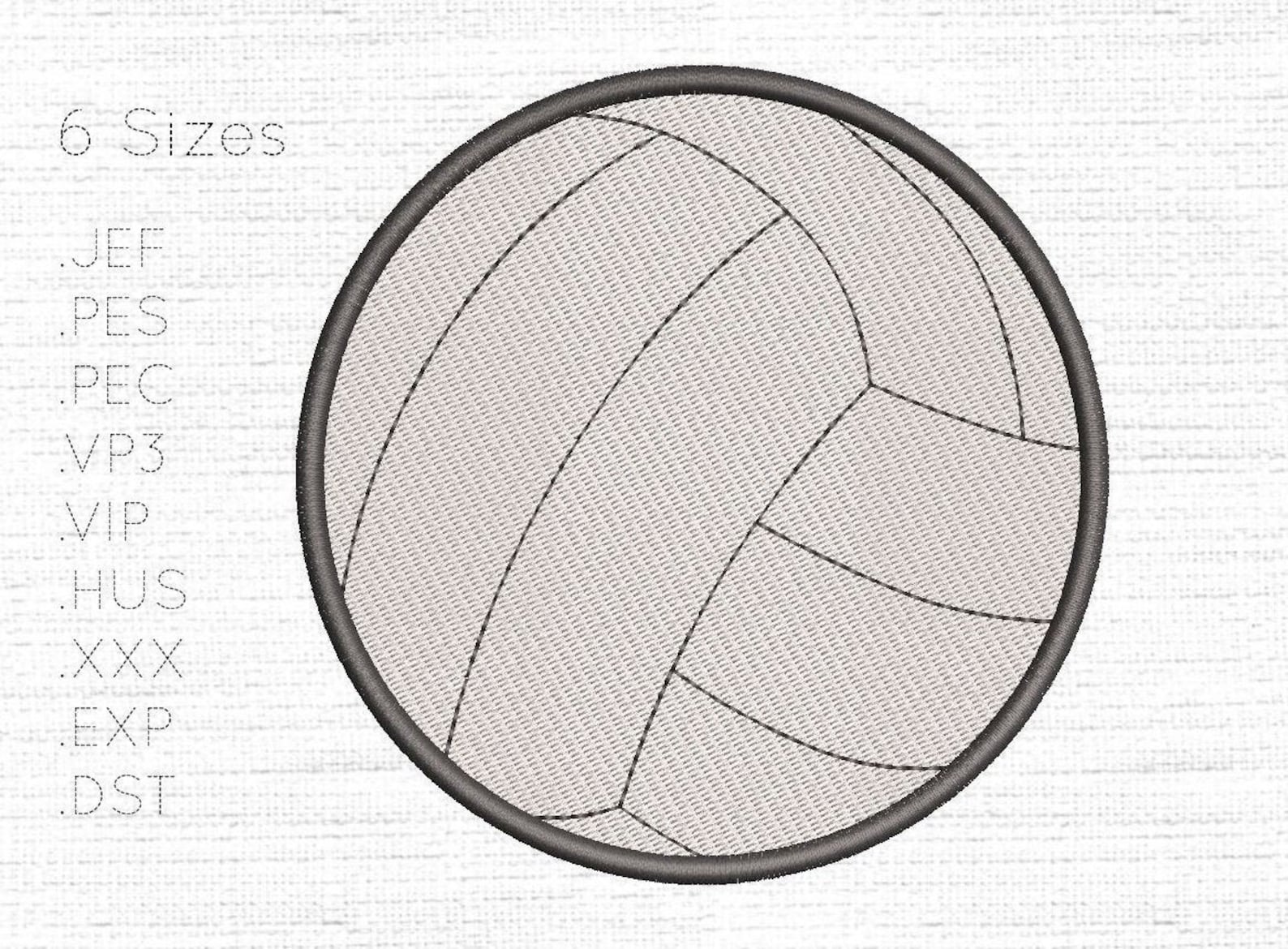 X6 Sizes - Netball - Digital Embroidery Machine Design/pattern ...