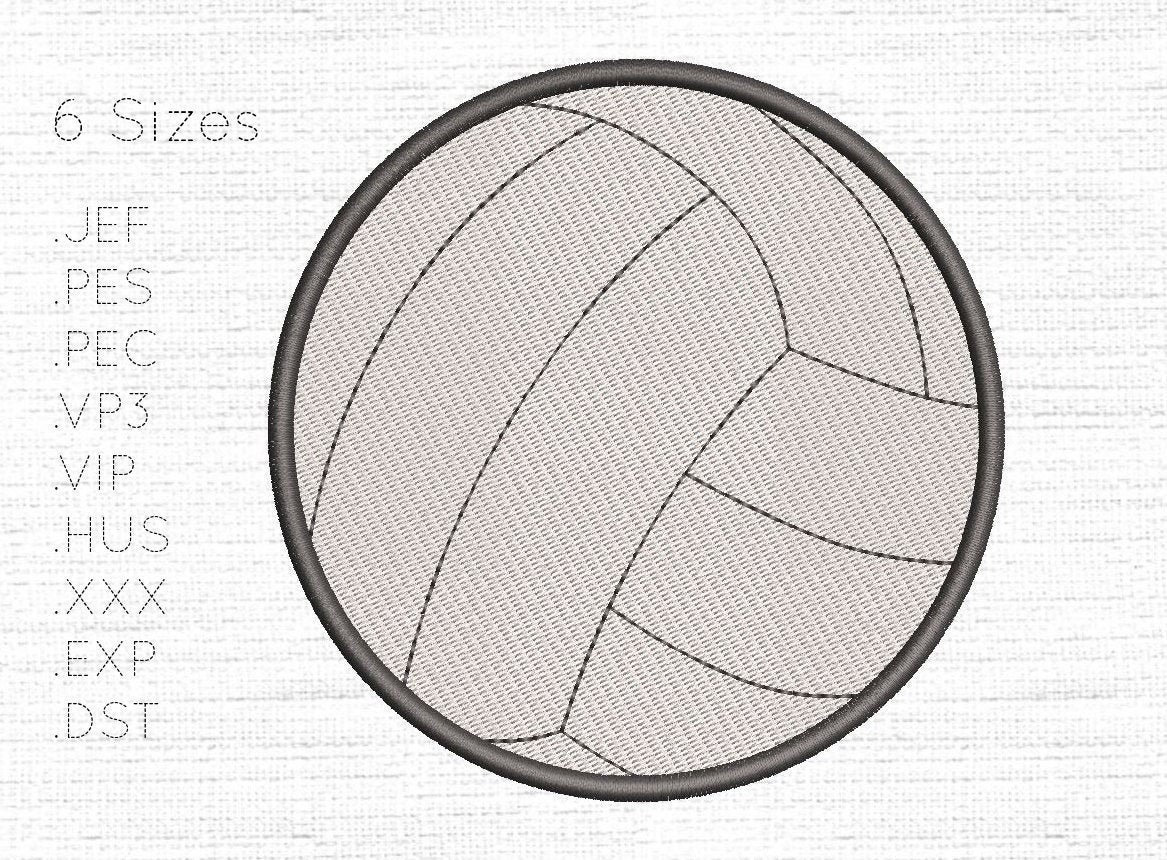 X6 Sizes - Netball - Digital Embroidery Machine Design/pattern ...