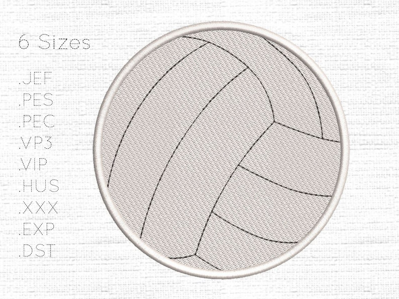 X6 Sizes - Netball - Digital Embroidery Machine Design/pattern ...