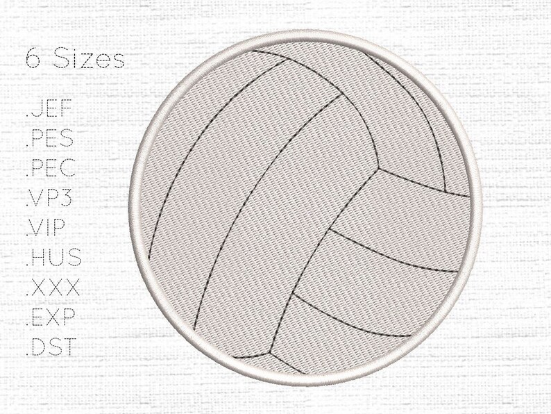 X6 Sizes - Netball - Digital Embroidery Machine Design/pattern ...