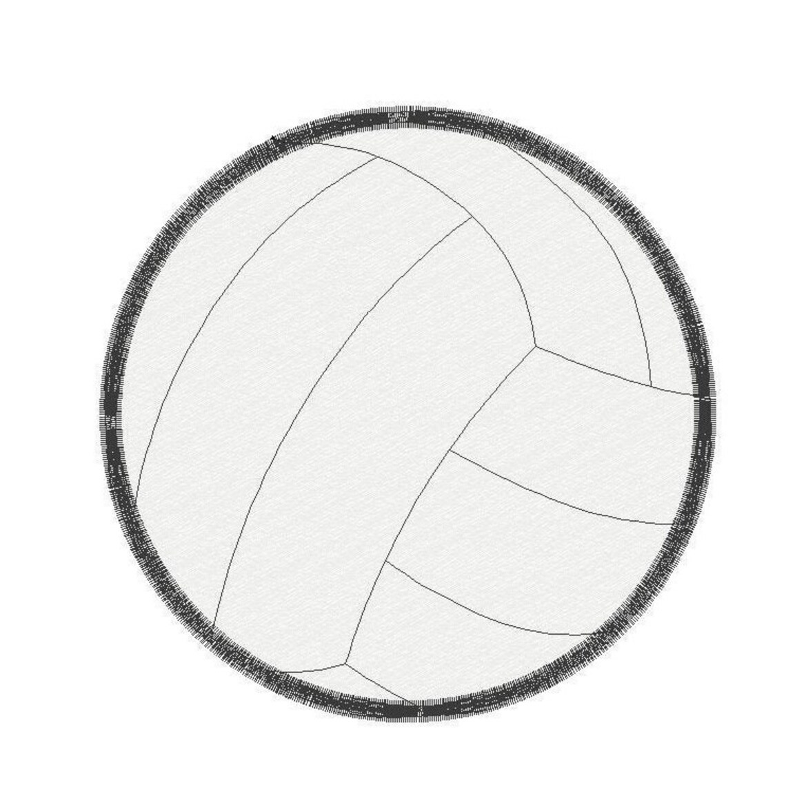 X6 Sizes - Netball - Digital Embroidery Machine Design/pattern ...