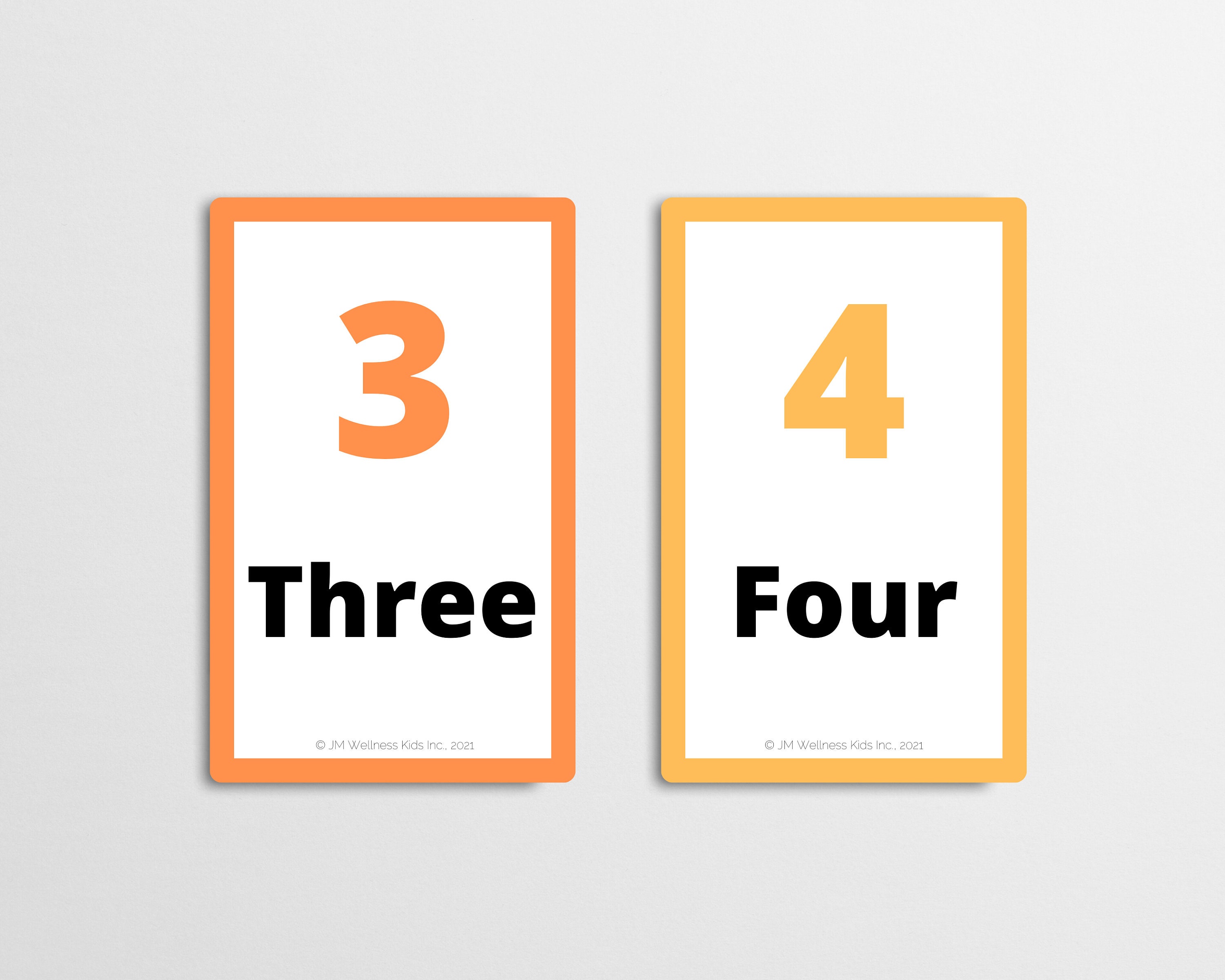 Printable Number Flash Cards 1 to 100 - Etsy