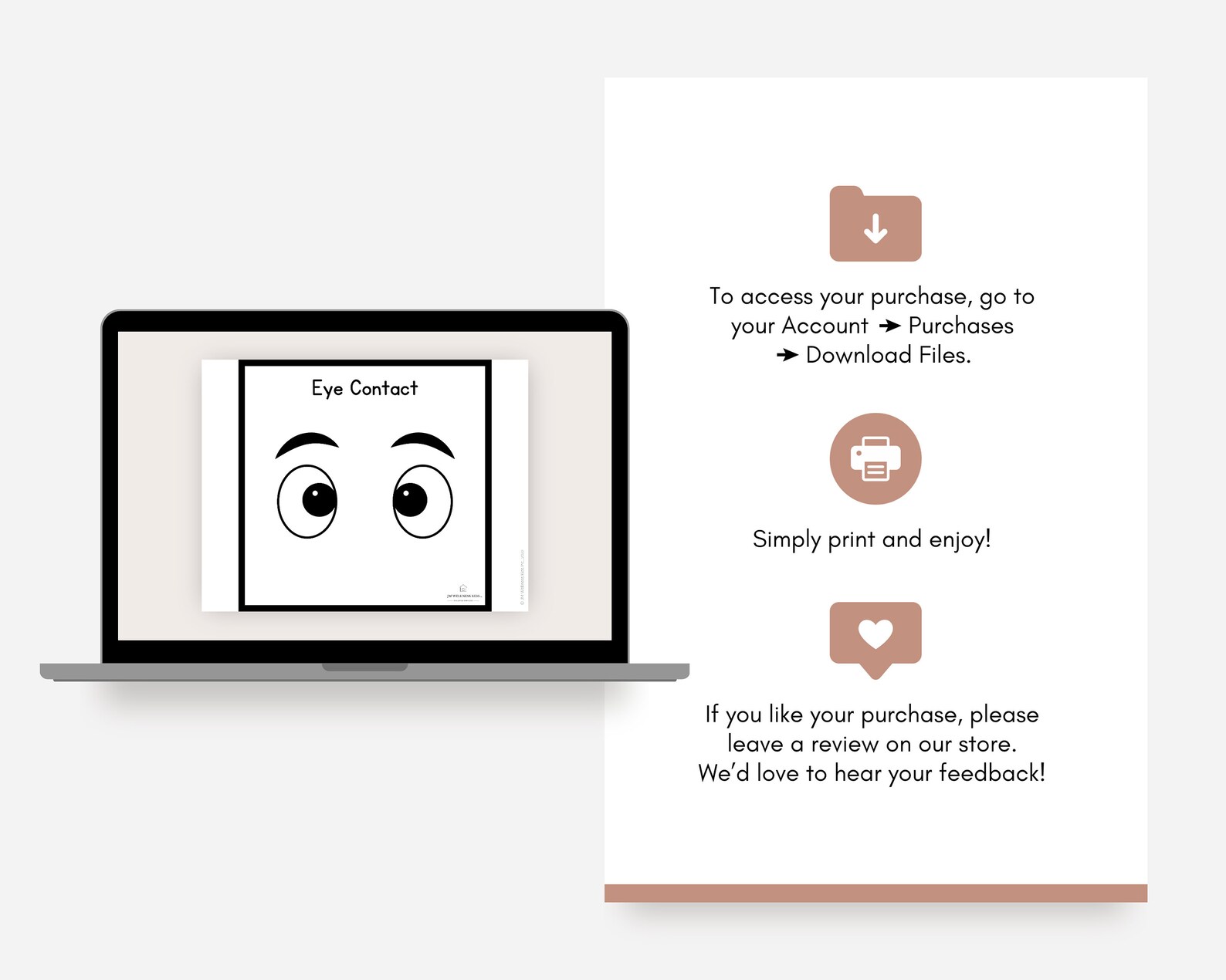 Eye Contact Printable Social Story - Etsy