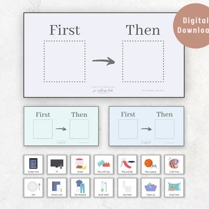 Printable First Then Visual Board | Etsy