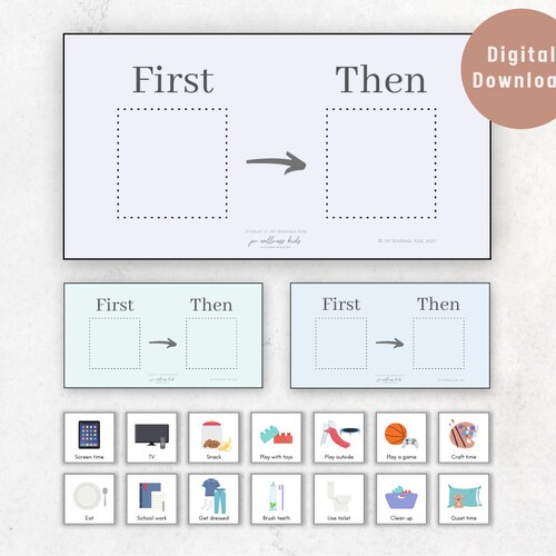 Printable First Then Visual Board - Etsy