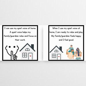 Quiet Voice Printable Social Story - Etsy