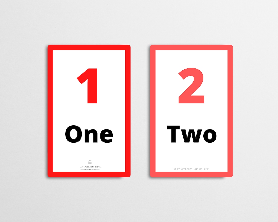 Printable Number Flash Cards 1 to 100 - Etsy