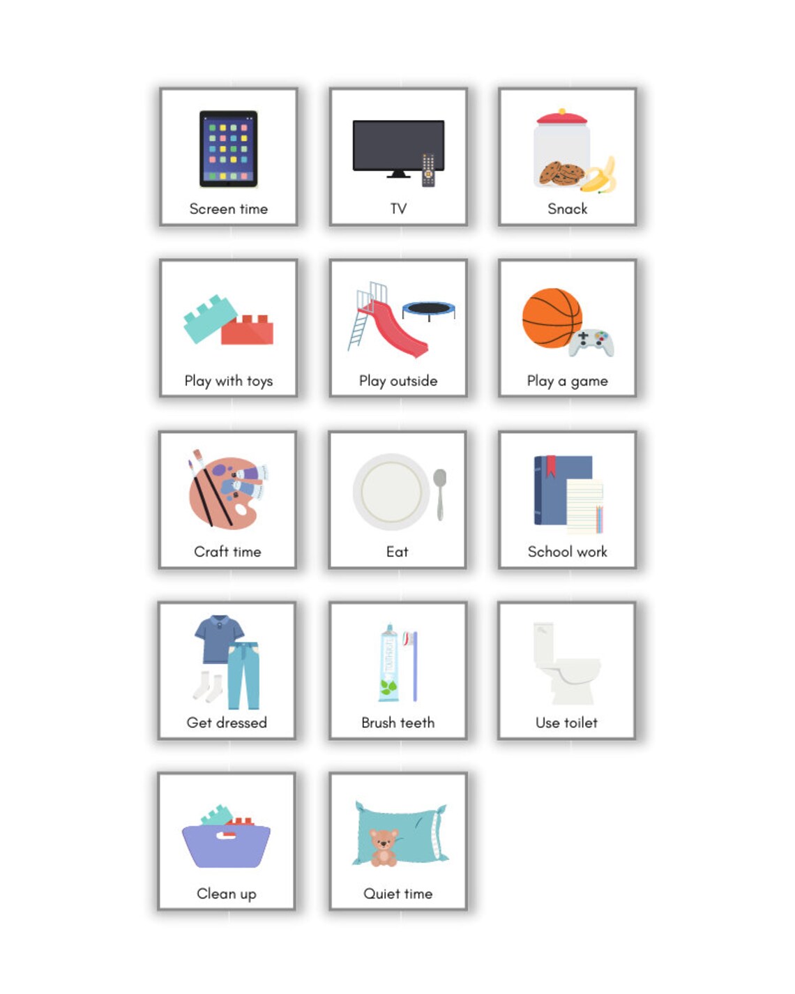 Printable First Then Visual Board | Etsy