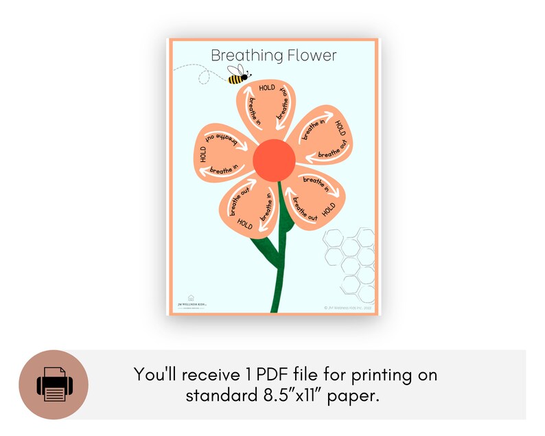 Printable Flower Breathing Activity - Etsy