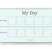 Printable School Day Visual Schedule for Kids mint - Etsy Canada