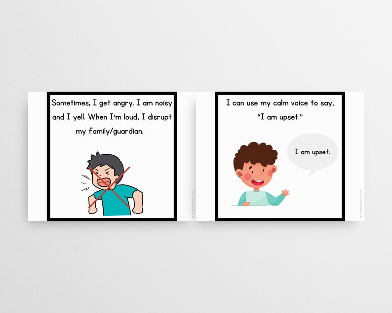 Quiet Voice Printable Social Story - Etsy